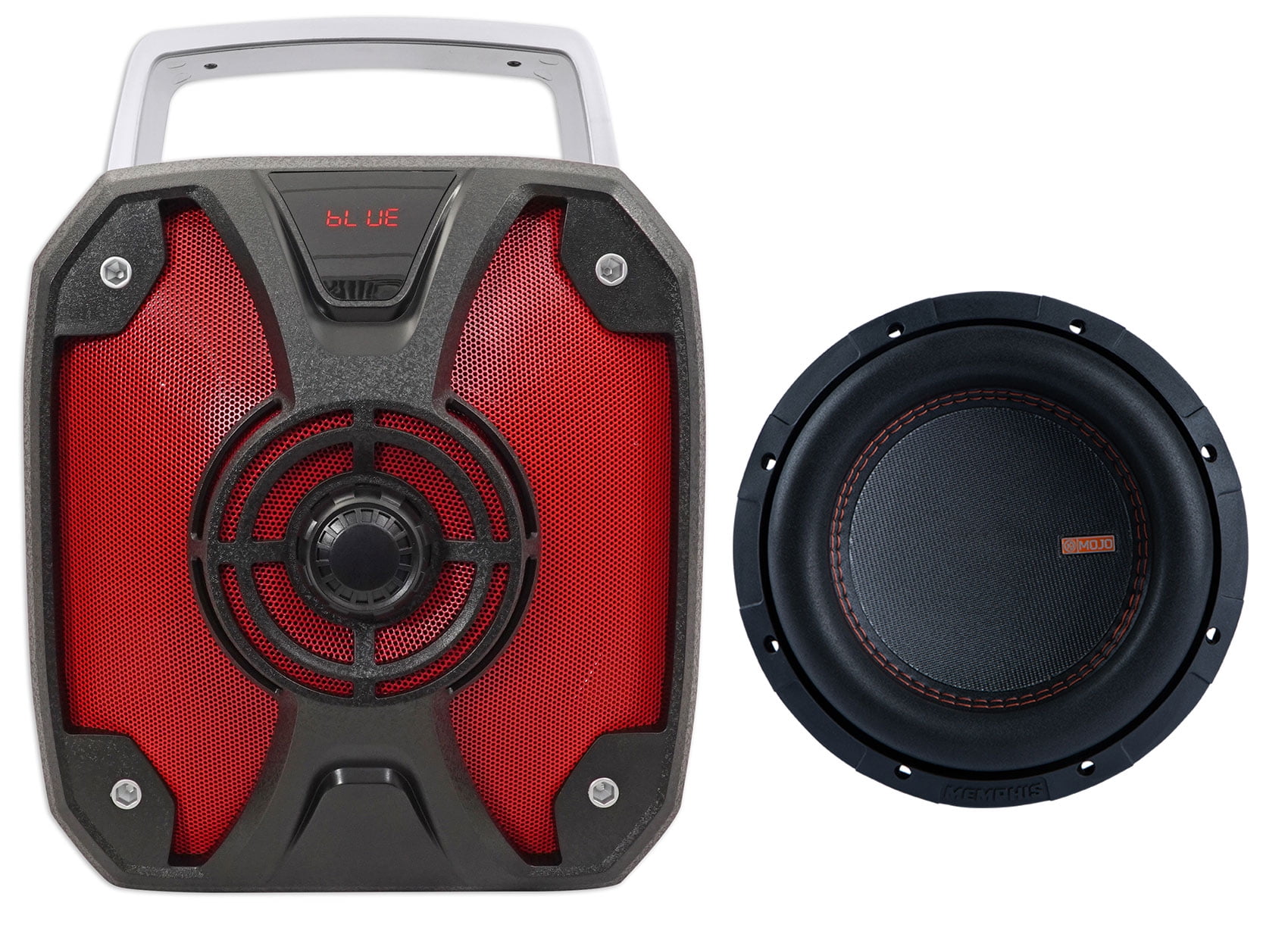 Memphis Audio MOJO MJM822 8" 1800 Watt Competition Car Subwoofer ...