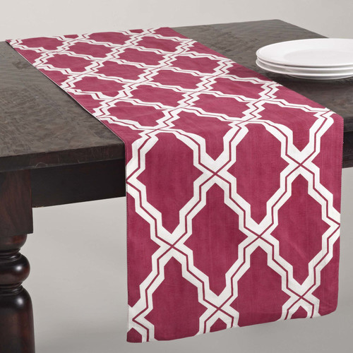 Saro Yasmina Moroccan Design Table Runner - Walmart.com