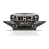 Fab Fours GR1010-1 Grumper Grill/Front Bumper, Matte Black, Fits 07-18 ...
