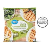 Great Value Fully Cooked Grilled Chicken Breast Whole 22 oz Frozen High ...