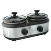 CozyHom 2.5QT Dual Pot Slow Cooker Electric Food Warmer With Adjustable ...