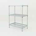 Design Ideas MeshWorks 3-Tier Metal Storage Shelving Unit Rack, Silver ...