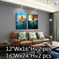 2 Pcs Framed Jesus wall art The Hand God Jesus Reaching Into Water ...
