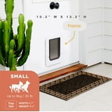 Hakuna Pets Super Tough Small Dog & Cat Pet Door with 2-Way Locks for ...