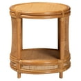 bali & pari Louis Modern Bohemian Natural Brown Rattan End Table ...