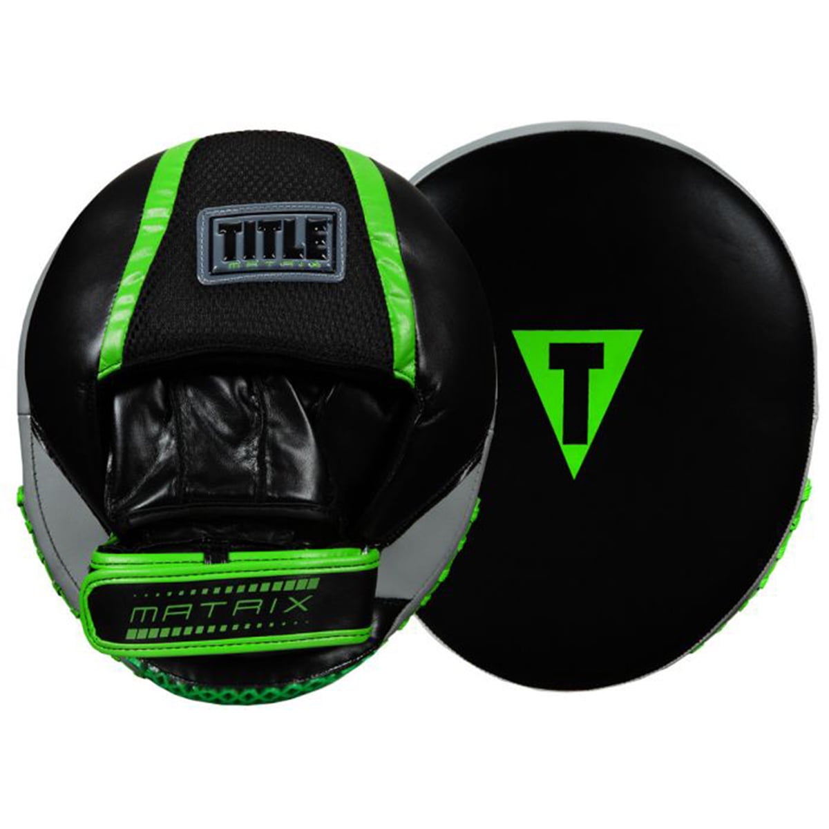 Title Boxing Matrix Heavy Hitters Punch Mitts - Black/Neon Green ...