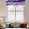 Abstract Purple Tie Up Valances Curtain, Adjustable Kitchen Gradient ...