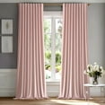 Baby Pink Velvet Blackout Curtains 108 Inch 2 Panels, Thermal Insulated ...