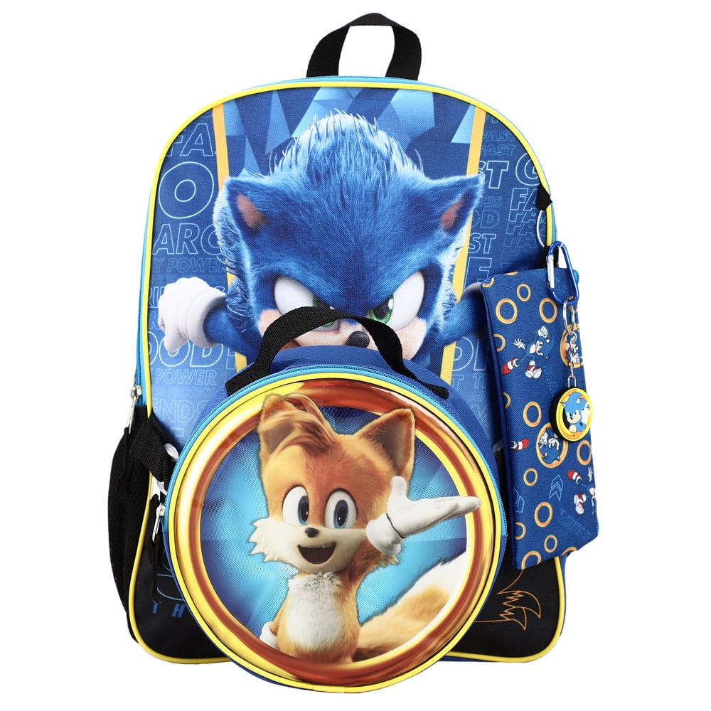 Sonic the Hedgehog 5-Piece Backpack Set - Walmart.com
