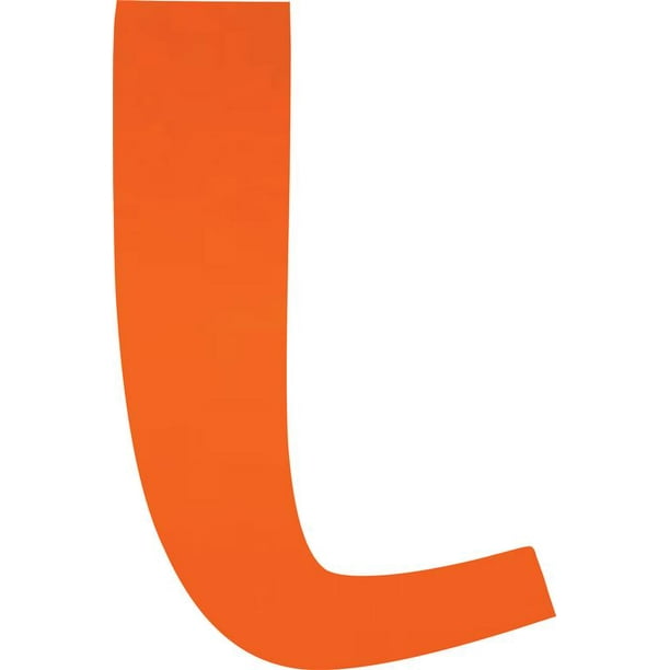 Acrylic Letter L Blank Craft, 10'' Tall Fluorescent Orange Custom Wedding Reception Signage, DIY ...