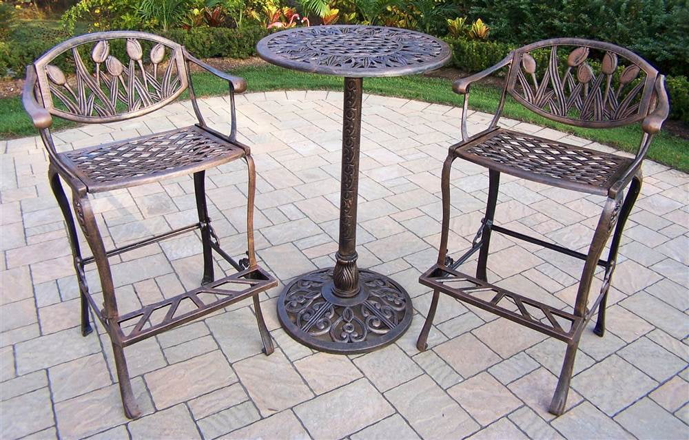 3 Pc Bar Table Set - Tulip - Walmart.com