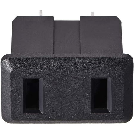 LZMY Panel Mount Plug Adapter AC 250V 10A 2 Pins IEC Inlet Module Plug ...