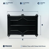 Five Oceans Battery Trays with Clamp Hold Down FO-2359 - Walmart.com