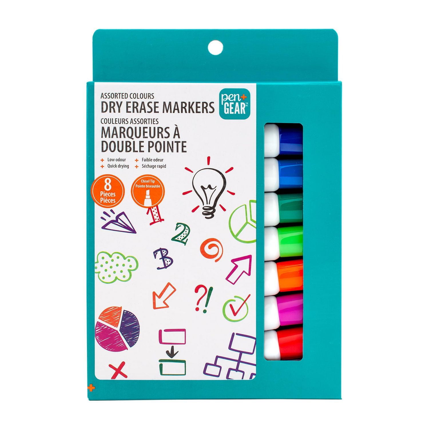 Click here for Pen+Gear Dry Erase Markers  Chisel Tip  Assorted C... prices