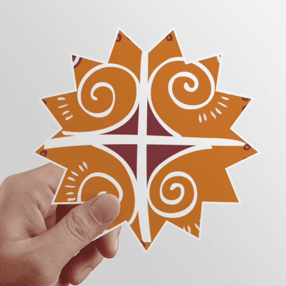 Brown Mexico Totems Ancient Civilization Sun Vinyl Sticker Luggage ...