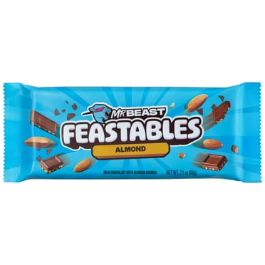 MrBeast Feastables Variety Pack Milk Chocolate Bars, 1.24 oz, 24-Count ...