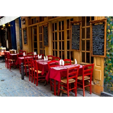 BSDHOME Polyester 7x5t Coffee Shop Backdrop Italy Small Town Street ...