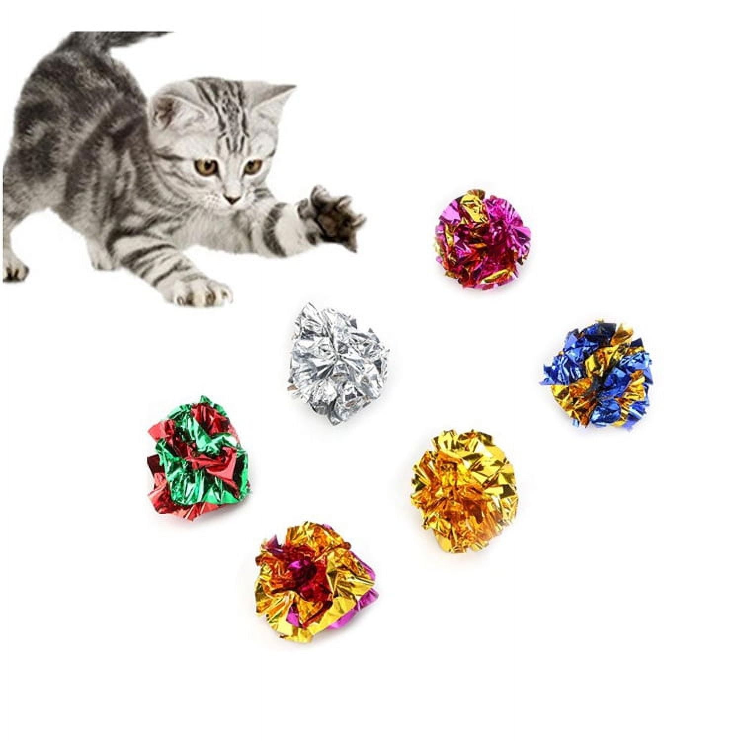 Click here for Biinggo 6 Pack Crinkle Balls Cat Toys prices