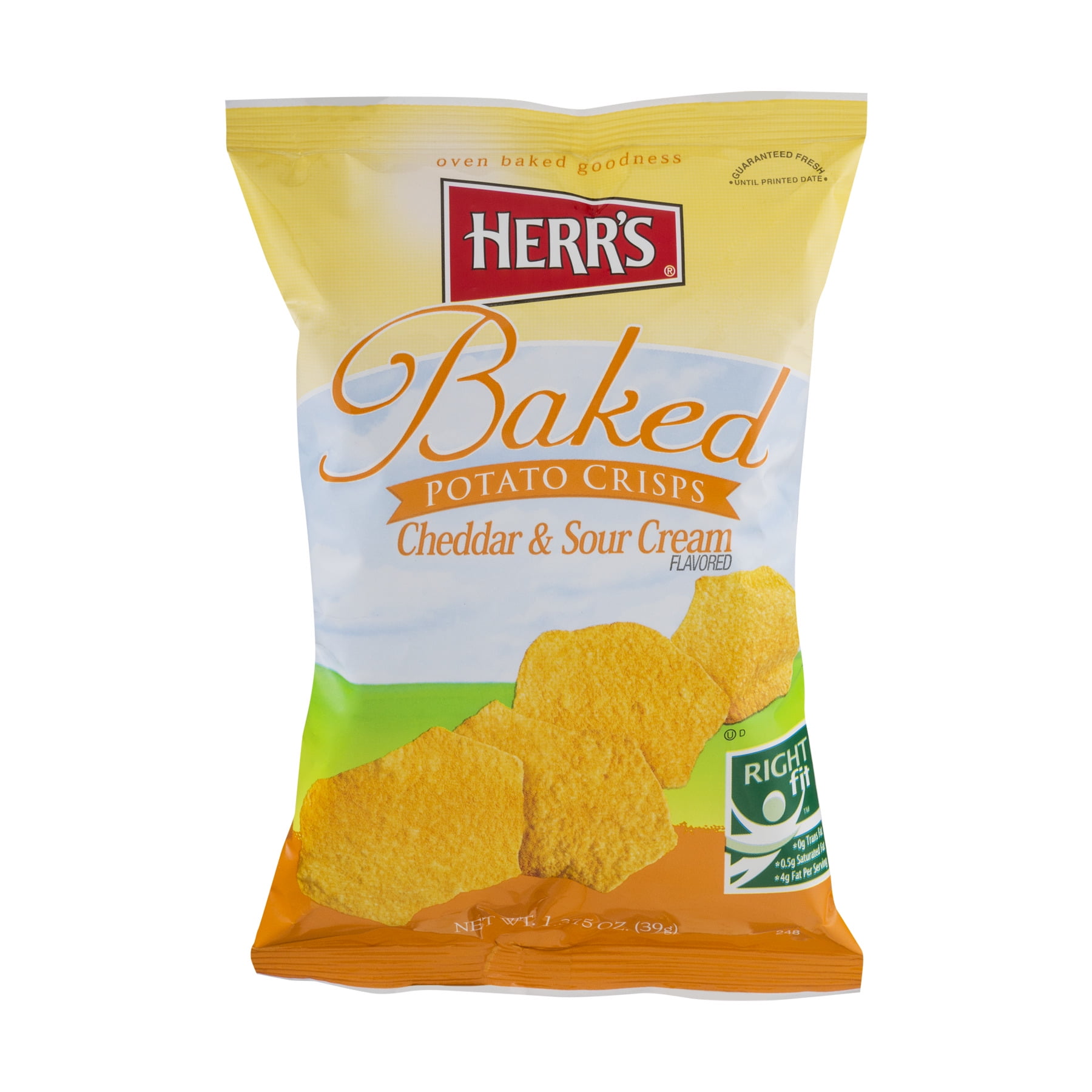 Herr's Baked Potato Crisps Cheddar & Sour Cream Flavored - Walmart.com