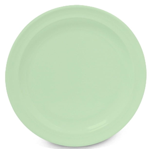 Supermel 9 inch Round Plate Green Melamine - Walmart.ca