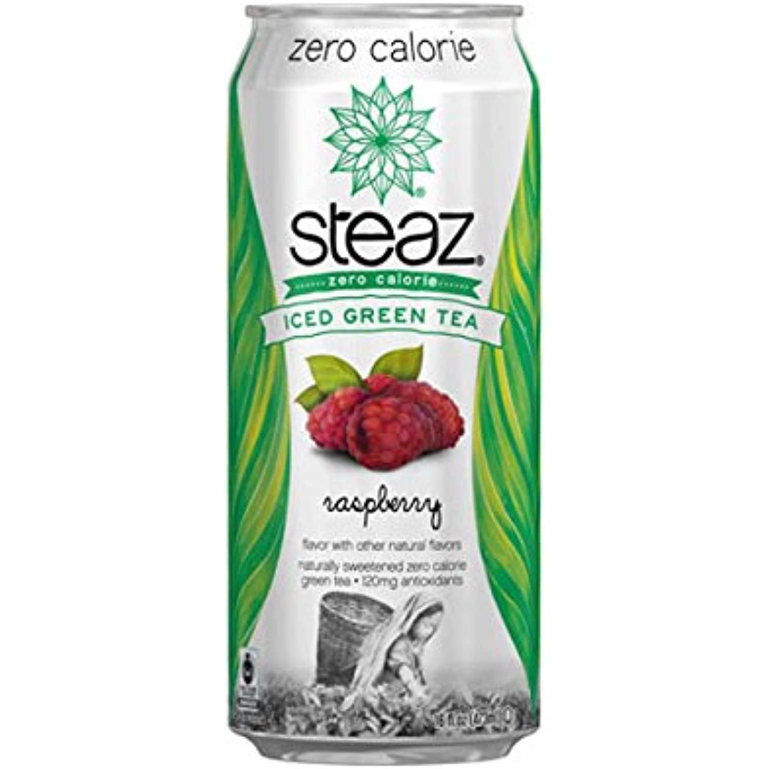 Steaz Zero Raspberry Iced Tea - 16 Oz - 12 Ct - Walmart.com