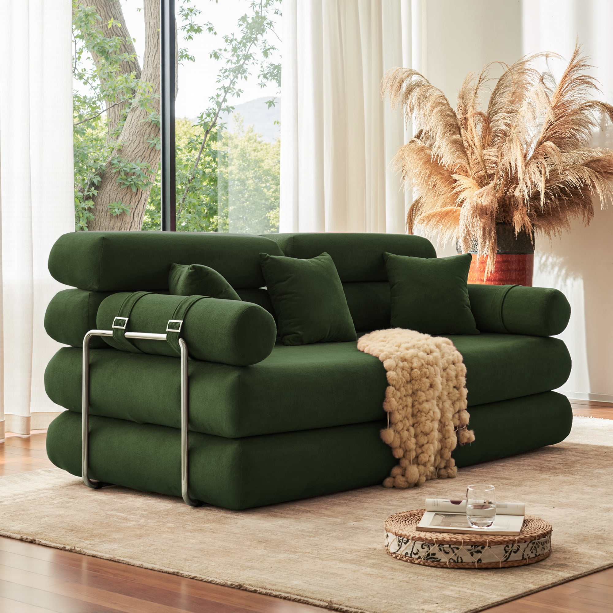 Click here for Yinix 78.7 Sofa Bed With 3 Pillows  3 Seater Sofa... prices