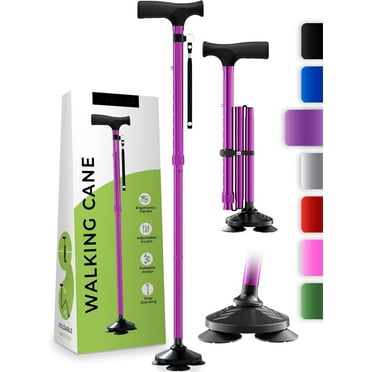 Folding Cane with Seat 441 lbs Heavy Duty Cane Stool Crutch Chair Three ...