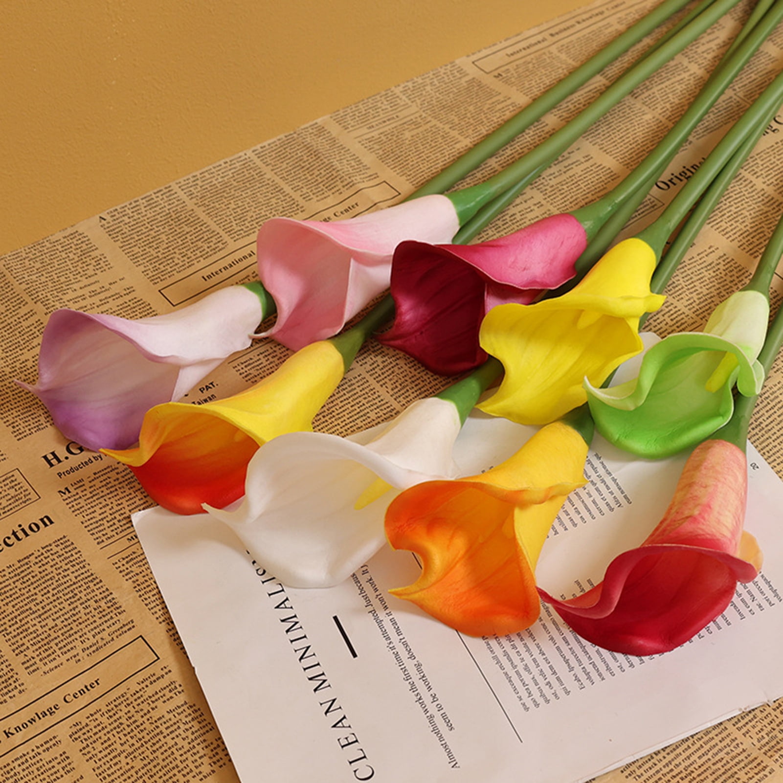 Hesroicy Artificial Flower Single Branch Not Withered Anti-fall ...