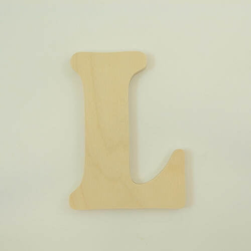 Package of 1, 14 Inch X 1/2" Thickness Baltic Birch Wood Letter "L" in ...