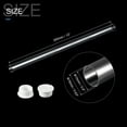 Uxcell Clear Rigid Tube Round Plastic Tubing with End Cap Water Pipe ...