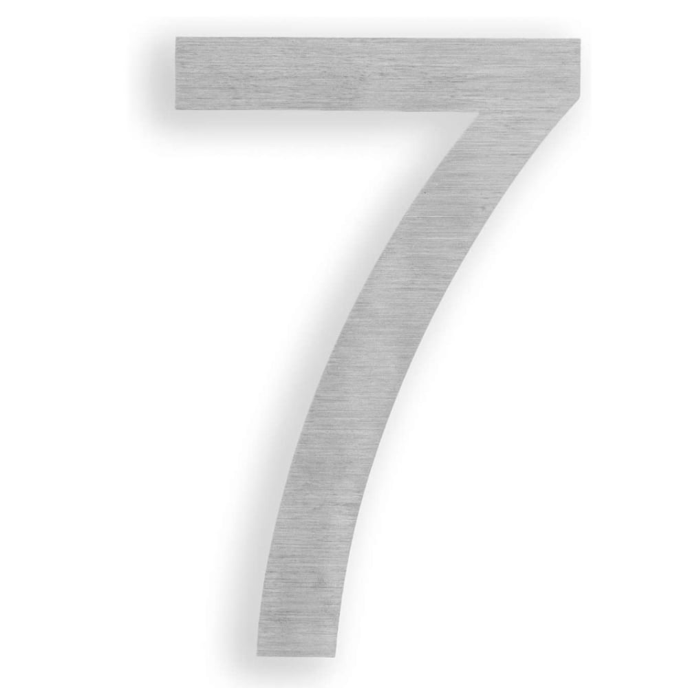 MSH Modern Stainless Hardware 6 Inch Stainless Steel House Number 7 ...