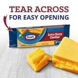 Kraft Extra Sharp Cheddar Cheese Block, 9.6 oz Wrapper - Walmart.com