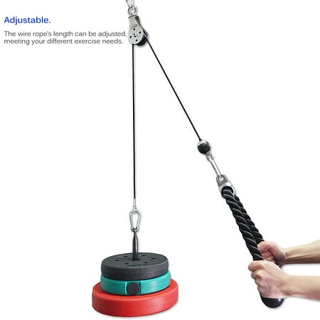Adjustable Gym Cable Gym Cable Wire Rope with Buckles Portable Exercise ...