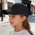 Bobifish Boys Girls Baseball Hats Solid Color Curved Brim Baseball Caps ...