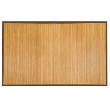 Costway Large 5' X 8' Natural Bamboo Wood Area Rug Indoor Floor Carpet ...