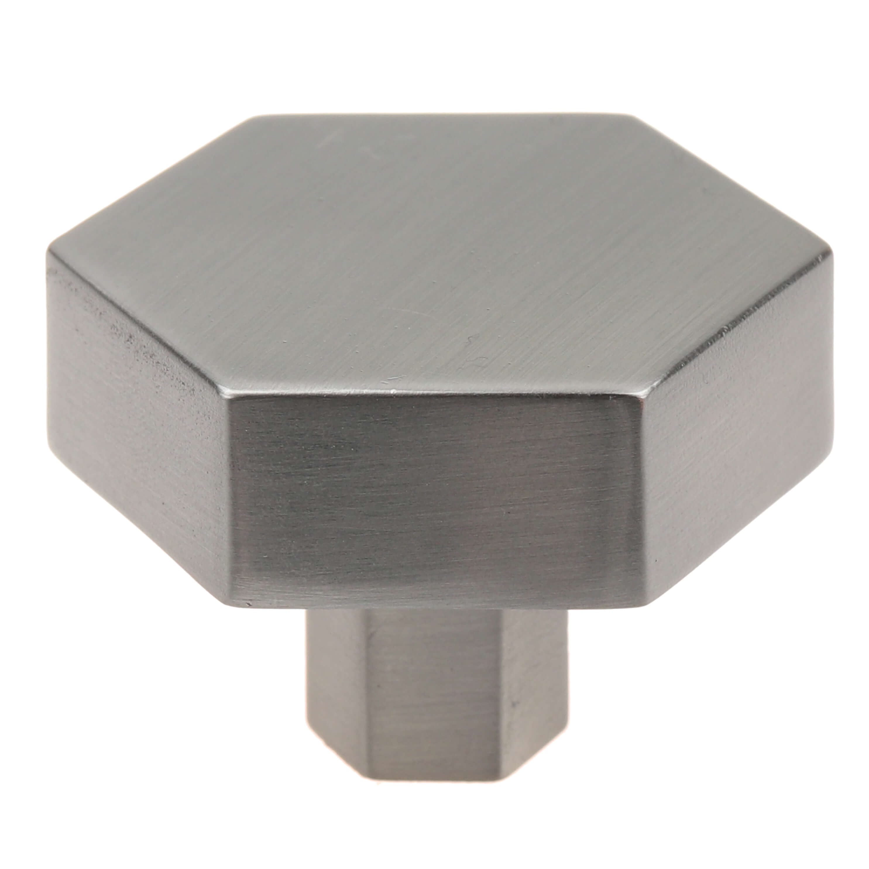 GlideRite 1-1/2 in. Solid Hexagon Cabinet Knobs, Satin Nickel, Pack of ...