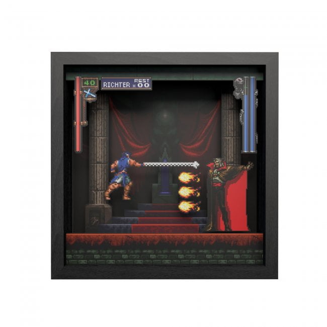 Pixel Frames Castlevania SotN Intro Dracula 9x9 Shadow Box Art ...