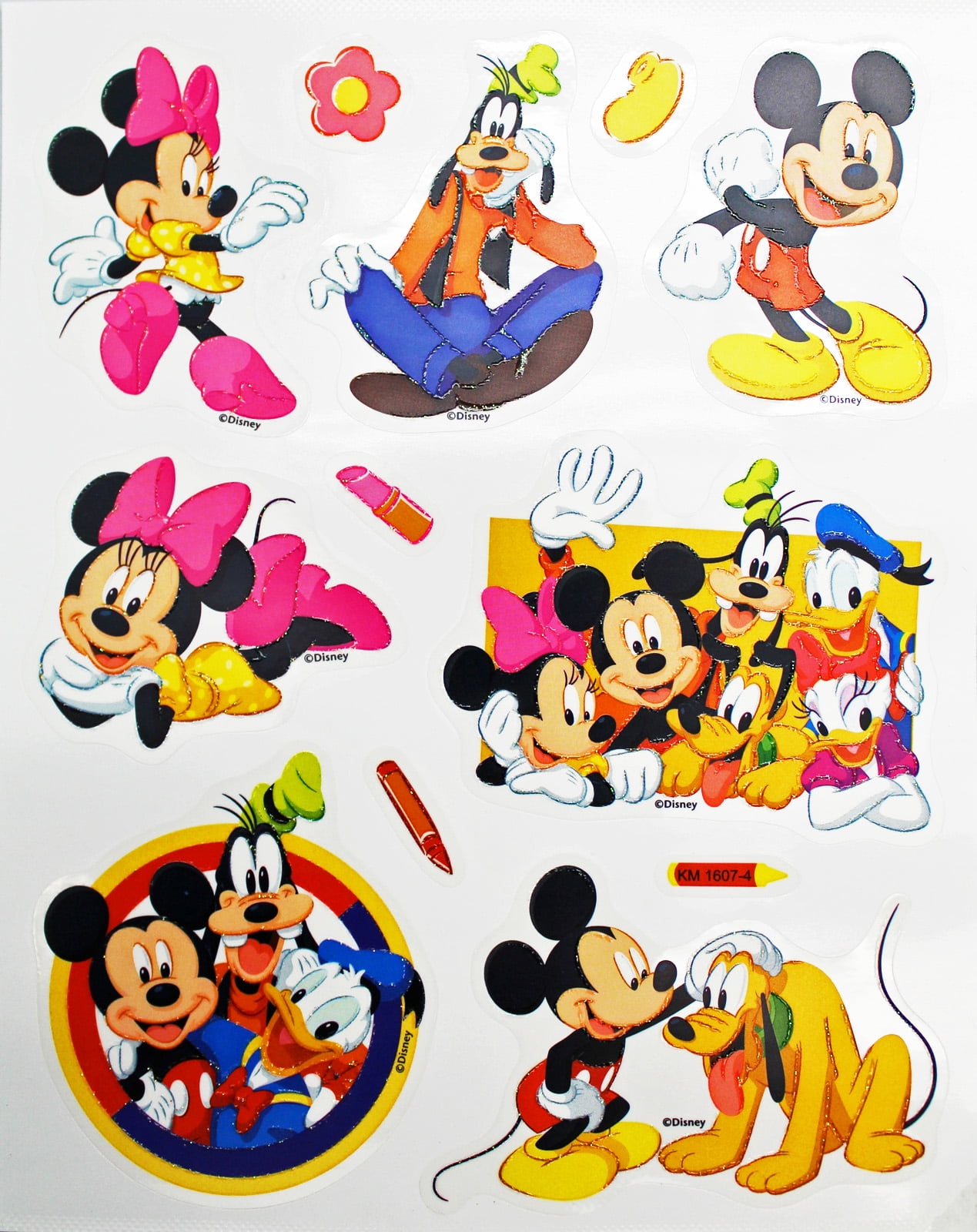 Disney's Mickey and Friends Assorted Characters Sticker Set (12 ...