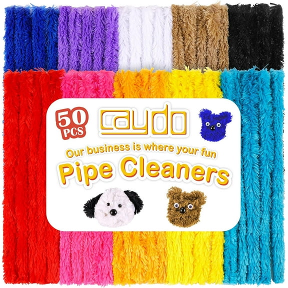Pipe Cleaners for Crafts 100 Pack • Assorted Candy Colors • 12 Inch x ...
