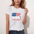 ATOGUTA Girls T-Shirts Short Sleeve Kids July 4th Patriotic Tee Top ...