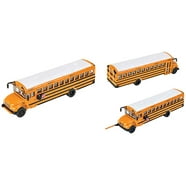 7" Die Cast yellow School Bus toy model with Pull back action - Walmart.com