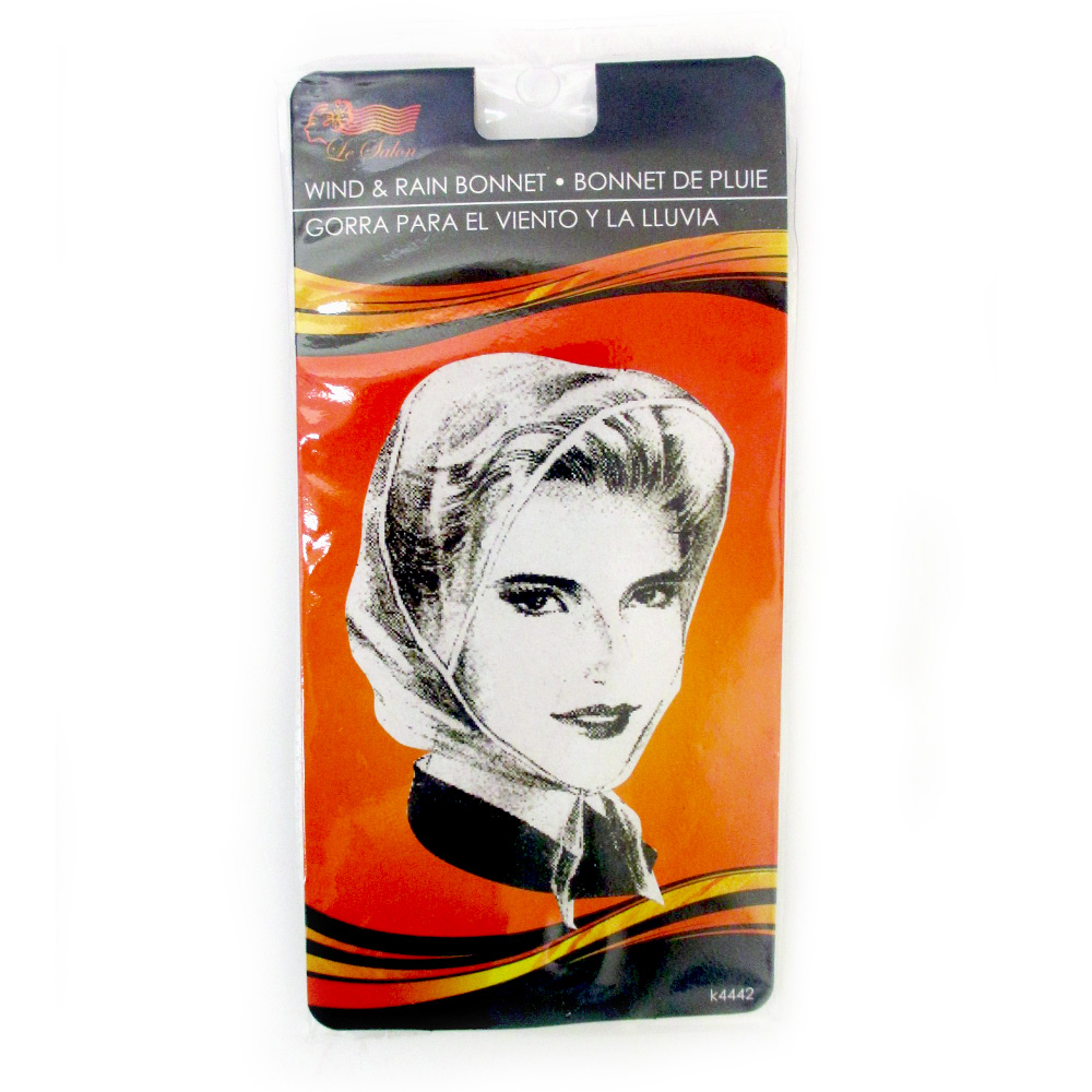 Visor Peak Rain Bonnet Reclosable Pouch Clear Plastic Cap Hair Dry Hat ...