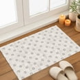 Beige Polka Dots Spots Door Mat 16x24 Inch Abstract Modern Minimalist ...