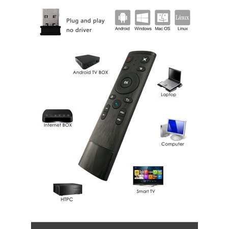 Q5 Bluetooth/2.4GHz WIFI Voice Remote Control Air Mouse With USB ...