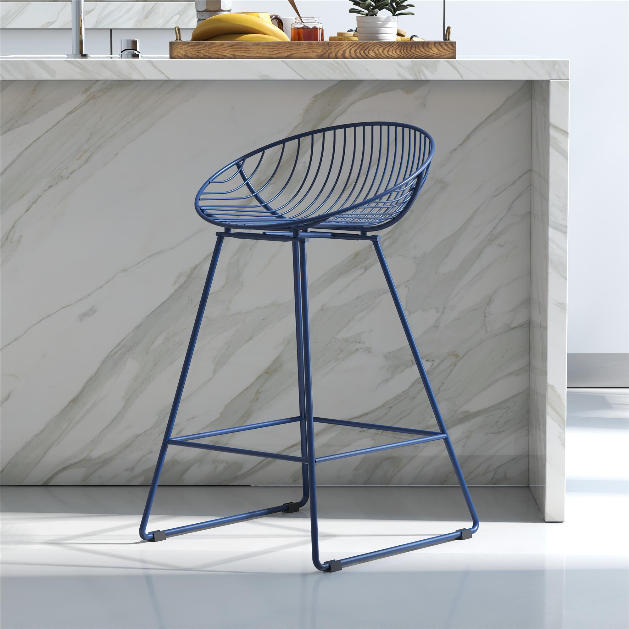 CosmoLiving by Cosmopolitan Ellis 24" Metal Counter Height Bar Stool ...