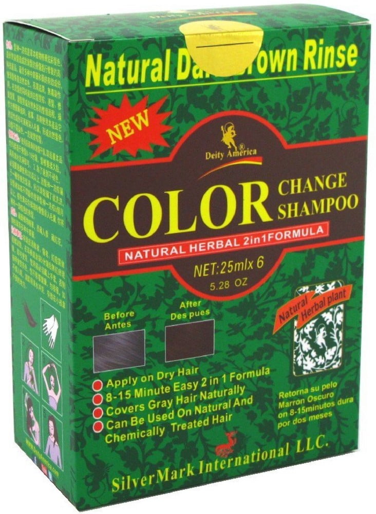Deity America Natural Herbal 2in1 Formula Color Change Shampoo, Dark ...