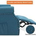 LVUYOYO Wingback Recliner Chair Push Back Arm Chair with Heat and ...