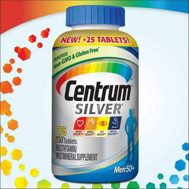 Centrum Senior Vitamins: Silver Men Multivitamin Tablet for Age 50 and ...