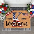 2Pcs 250 Anniversary Usa Door Mat â Patriotic Door Mat Personalized ...