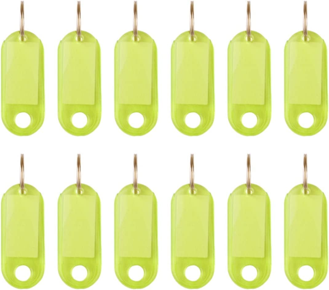 Colored Tabs 30PCS Plastic Keychain Tags Reusable Lightweight Coded Key ...